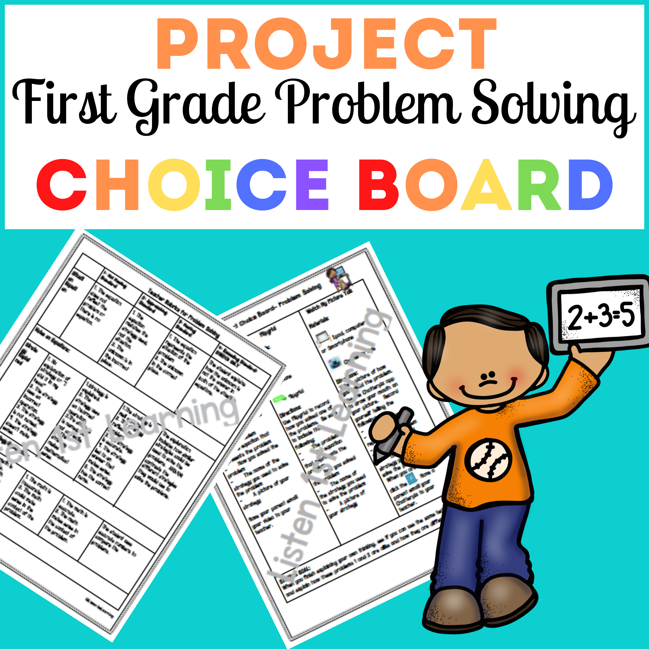 Project Choice Board: Problem Solving – Listen 1st Learning