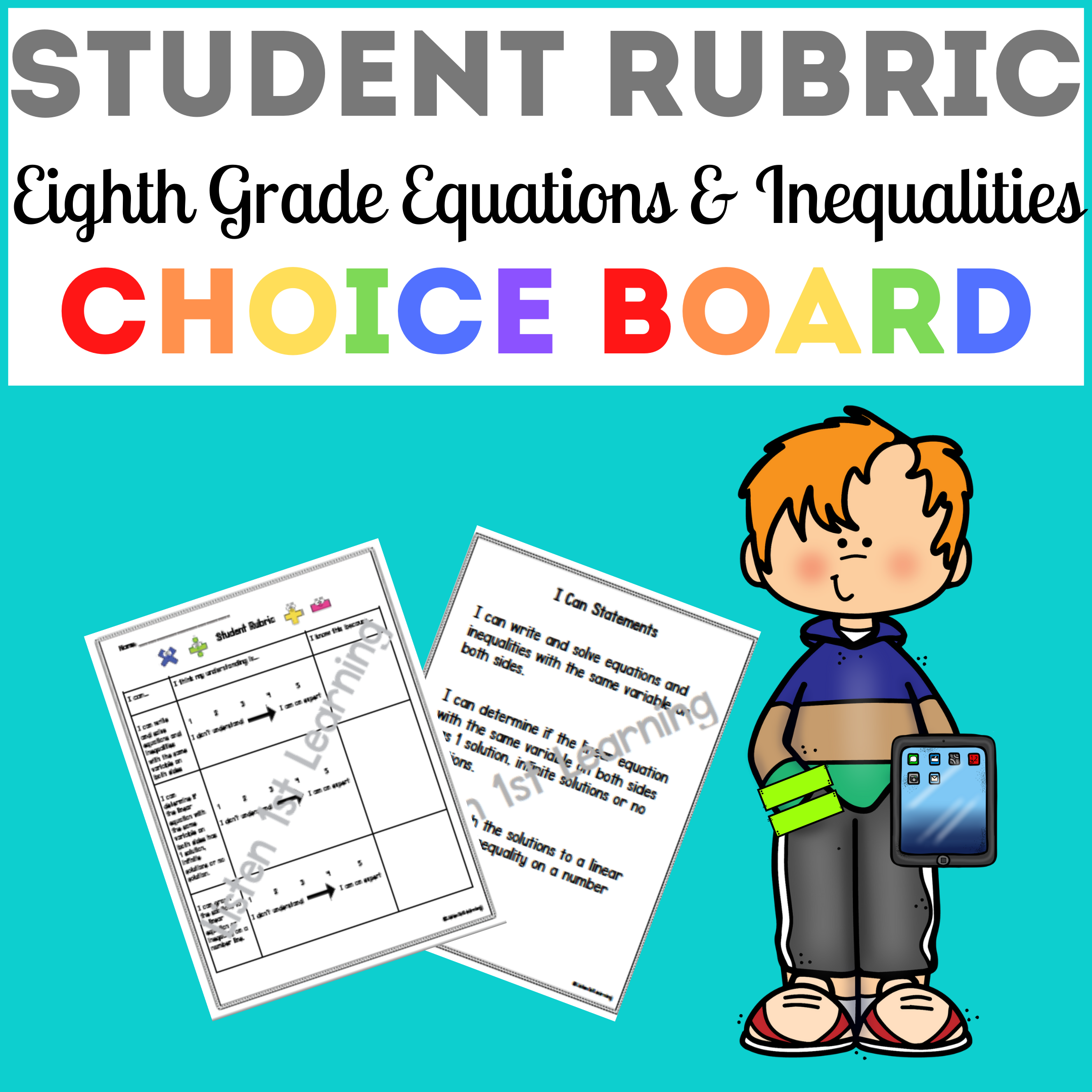 Student Rubric: Equations & Inequalities – Listen 1st Learning