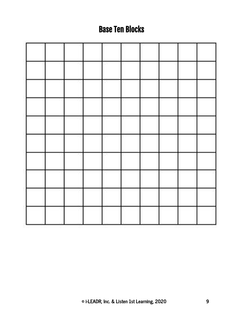 Printable Math Manipulative Kit – Listen 1st Learning